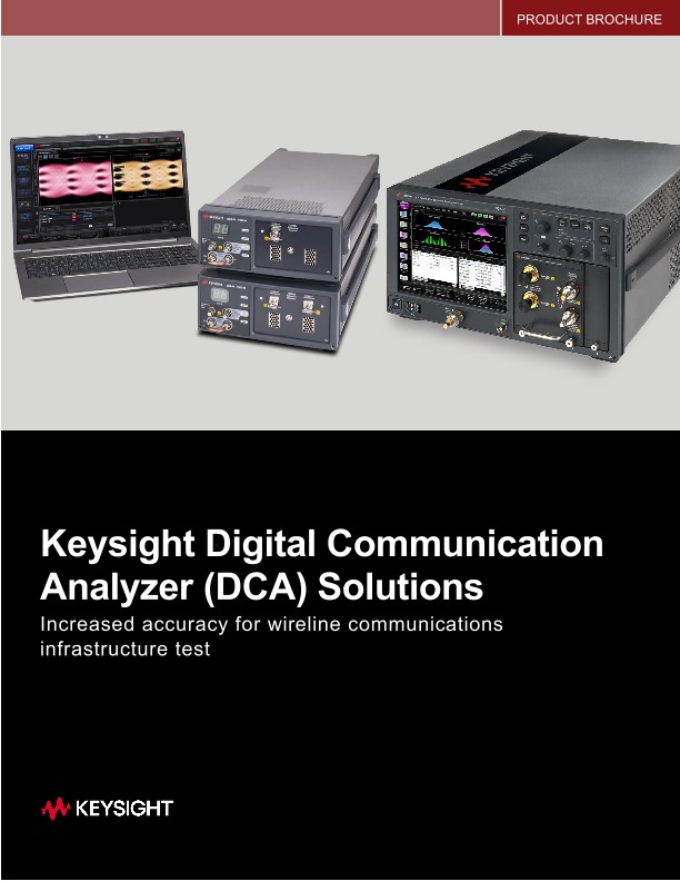 Keysight Digital Communication Analyzer (DCA) Solutions PDF Asset Page | Keysight